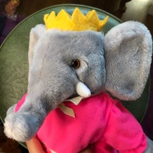 Gund | Toys | 989 Vintage Gund Safari Babar And Queen Celeste 13 Plush ...